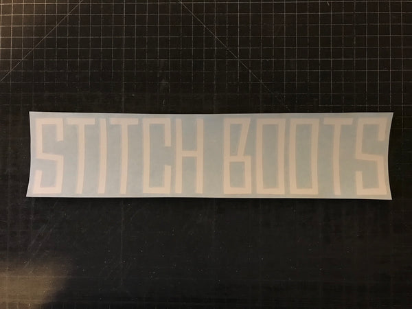 STITCH BOOTS BANNER- WHITE – Stitch Boots