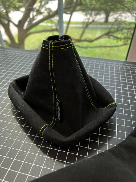 Premium Alcantara Suede with Neon Green Stitching Shift Boot – Stitch Boots